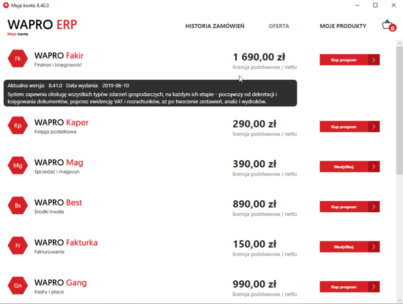 Moje konto WAPRO ERP - WAPRO ERP Blog